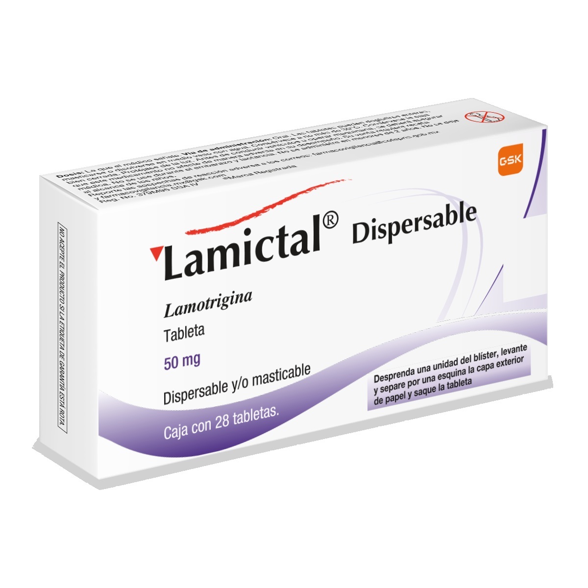 LAMICTAL 50MG DISPER TAB 28 - Circulo de la Salud Oro