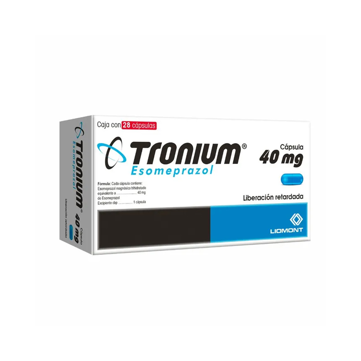 TRONIUM 40 MG 28 CAPS - Circulo de la Salud Oro